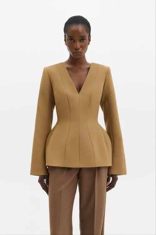 MALINA Ninni Cut-out Shoulder Hourglass Top