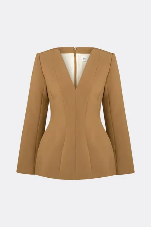 MALINA Ninni Cut-out Shoulder Hourglass Top