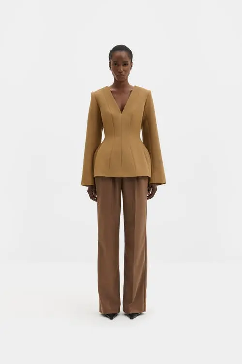 MALINA Ninni Cut-out Shoulder Hourglass Top