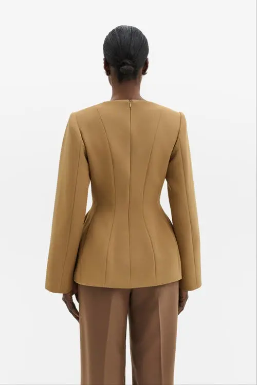 MALINA Ninni Cut-out Shoulder Hourglass Top