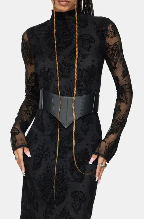 DISTURBIA Hexborn Baba Yaga High Neck Maxi Dress