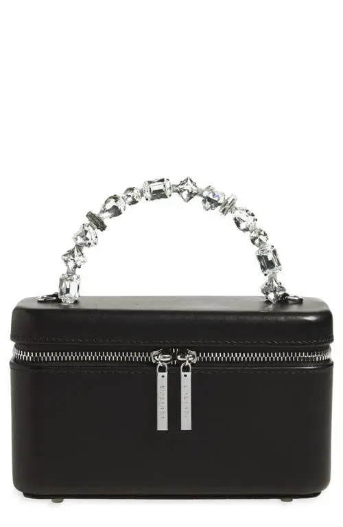 L’ALINGI L'alingi Taliya Leather Vanity Case Bag With Crystal Handle