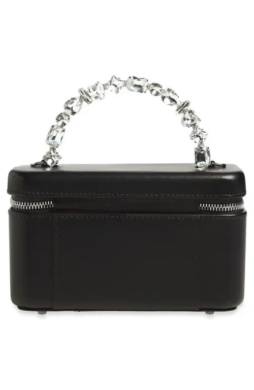 L’ALINGI L'alingi Taliya Leather Vanity Case Bag With Crystal Handle