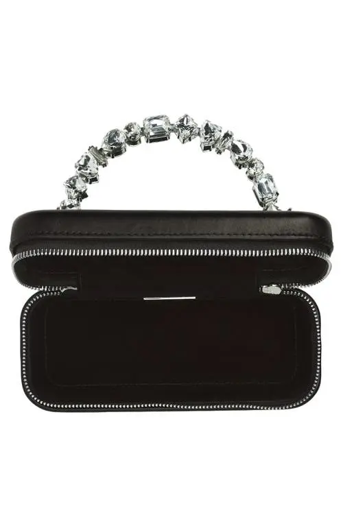 L’ALINGI L'alingi Taliya Leather Vanity Case Bag With Crystal Handle
