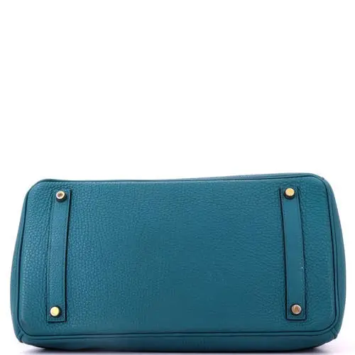 Hermès Birkin Handbag Clemence With Gold Hardware 35