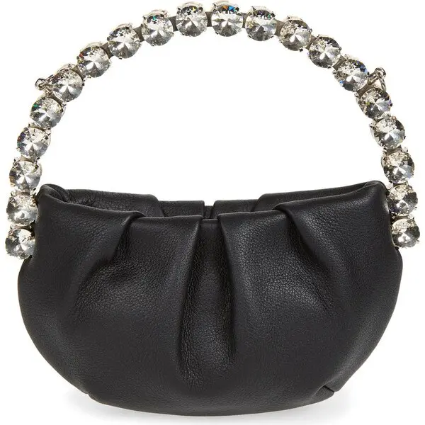 L’ALINGI L'alingi Micro Leather Eternity Clutch With Crystal Embellishments
