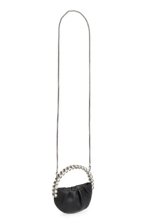 L’ALINGI L'alingi Micro Leather Eternity Clutch With Crystal Embellishments