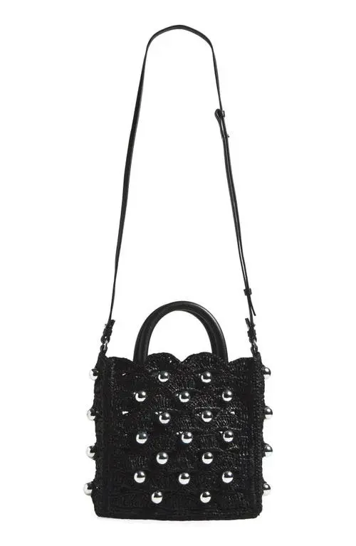 Rabanne Small Raffia Tote Bag