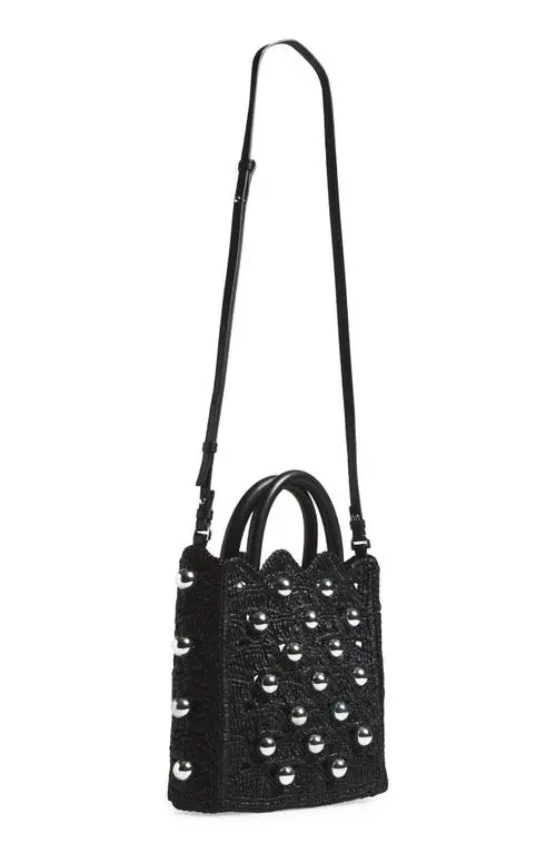 Rabanne Small Raffia Tote Bag