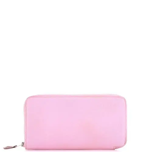 Hermès Azap Zip Around Wallet Silk'in Epsom Long - Pink