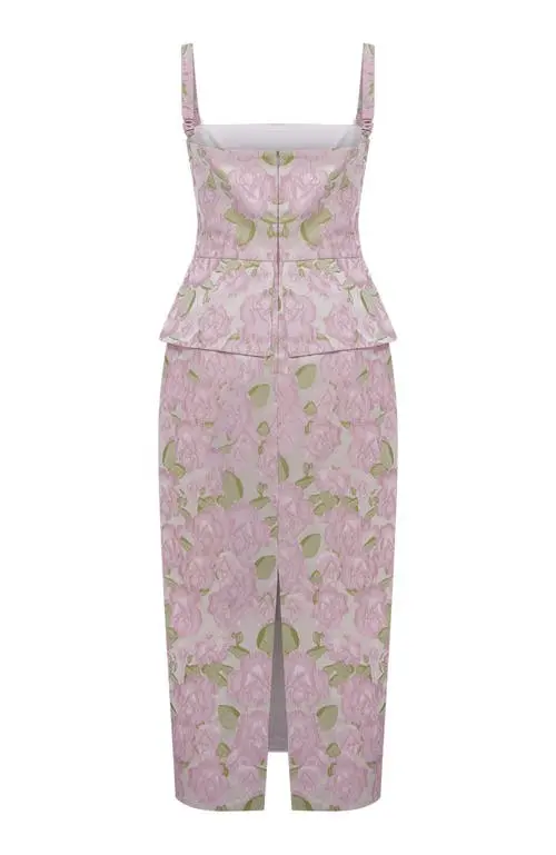 PatBO Garden Jacquard Midi Dress