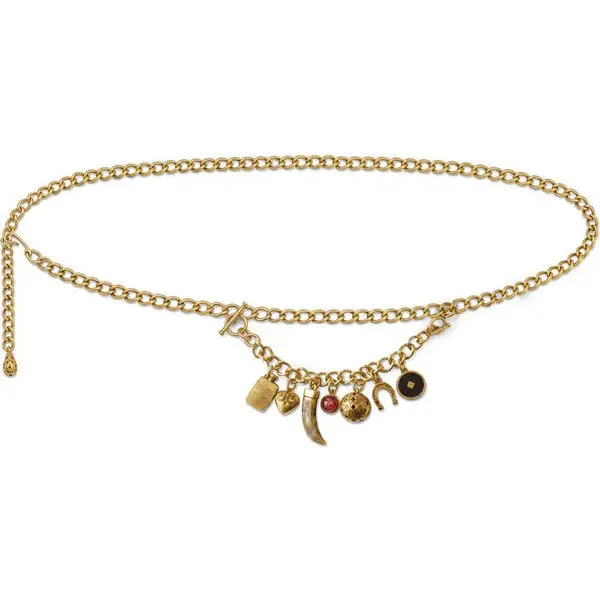 Veronica Beard Western Charms Chain Belt