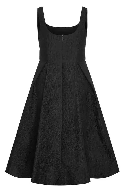City Chic Estrella Square Neck Dress