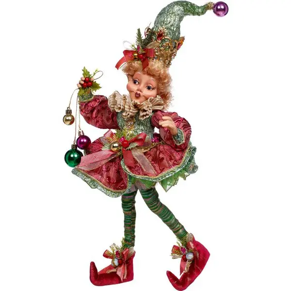 MARK ROBERTS North Pole Joyful Elf - Raspberry