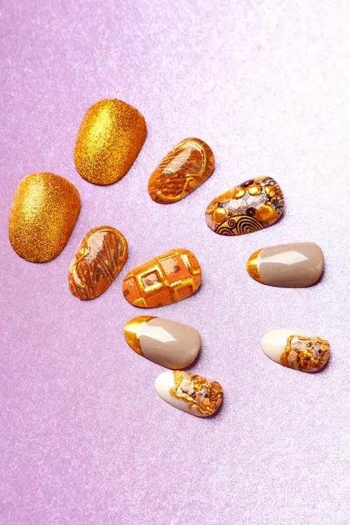 NEVER HAVE I EVER SHOP Gustav Klimt Adele Bloch Bauers Portrait Short Oval Press On Nails