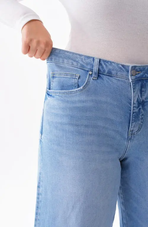 BAYEAS High Waist Cuff Wide Leg Jeans