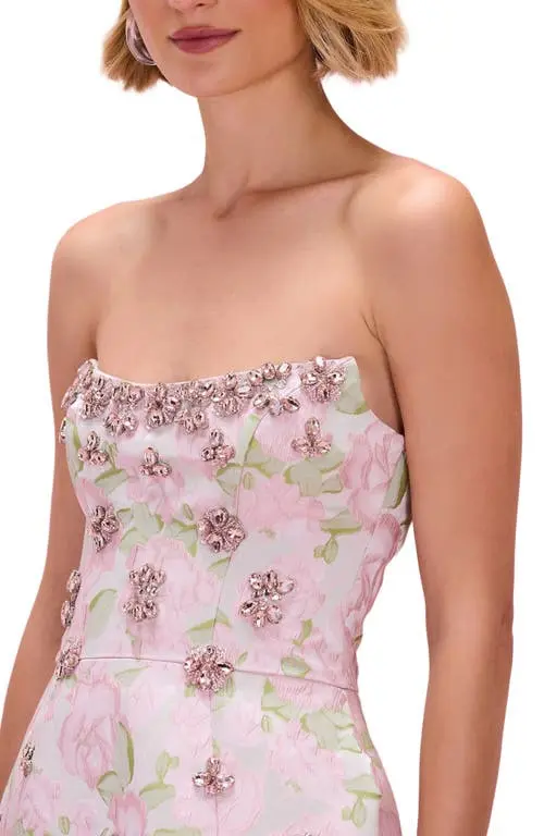 PatBO Garden Jacquard Embroidered Mini Dress