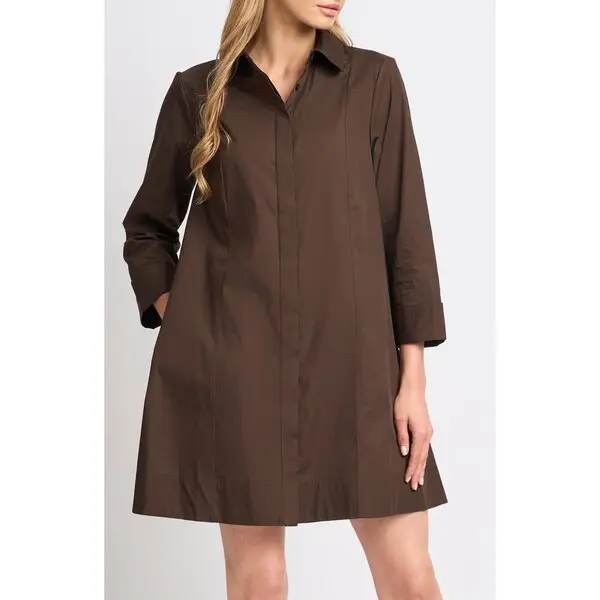 Halogen Cuff Sleeve Shirtdress - Delicioso