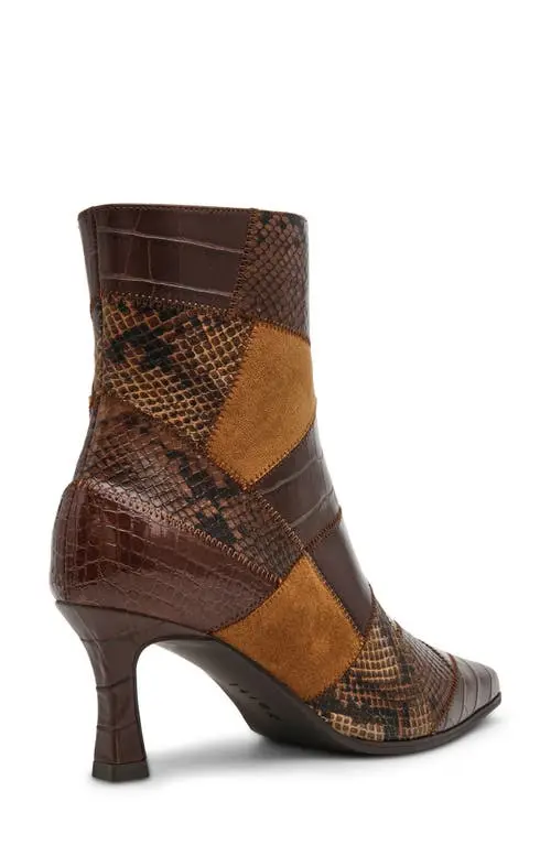 Anne Klein Cosia Pointed Toe Faux Leather Bootie