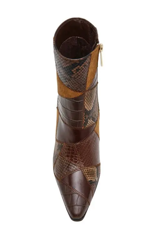 Anne Klein Cosia Pointed Toe Faux Leather Bootie