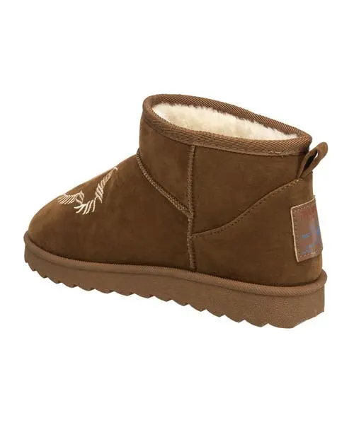 True Religion Dua Faux Suede Horseshoe Logo Boot
