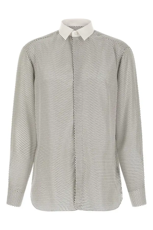TOM FORD Shirt With Contrast Collar - White