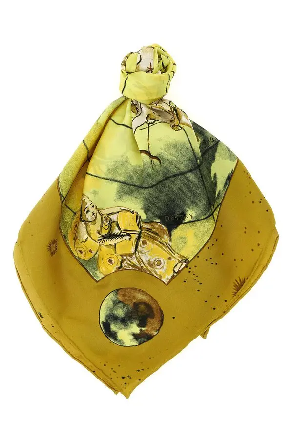 Diane Von Furstenberg Zodiac Flag' Scarf - Yellow