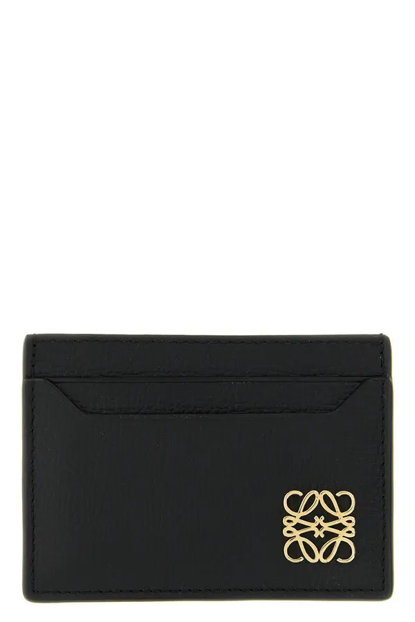 Loewe Anagram Plain' Card Holder - Black