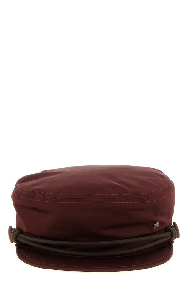 MAISON MICHEL 26 Fw Cut & Sew' Hat - Bordeaux
