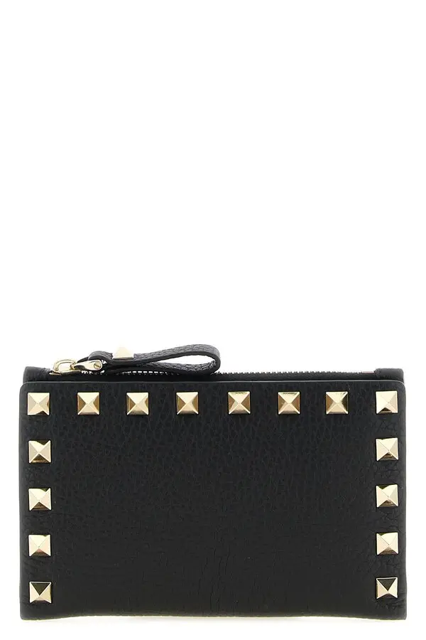 Valentino Garavani Rockstud' Cardholder - Black