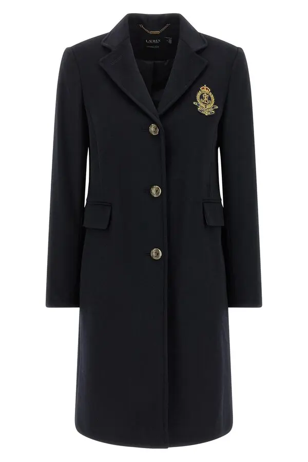 Ralph Lauren Coat With Embroidery - Blue