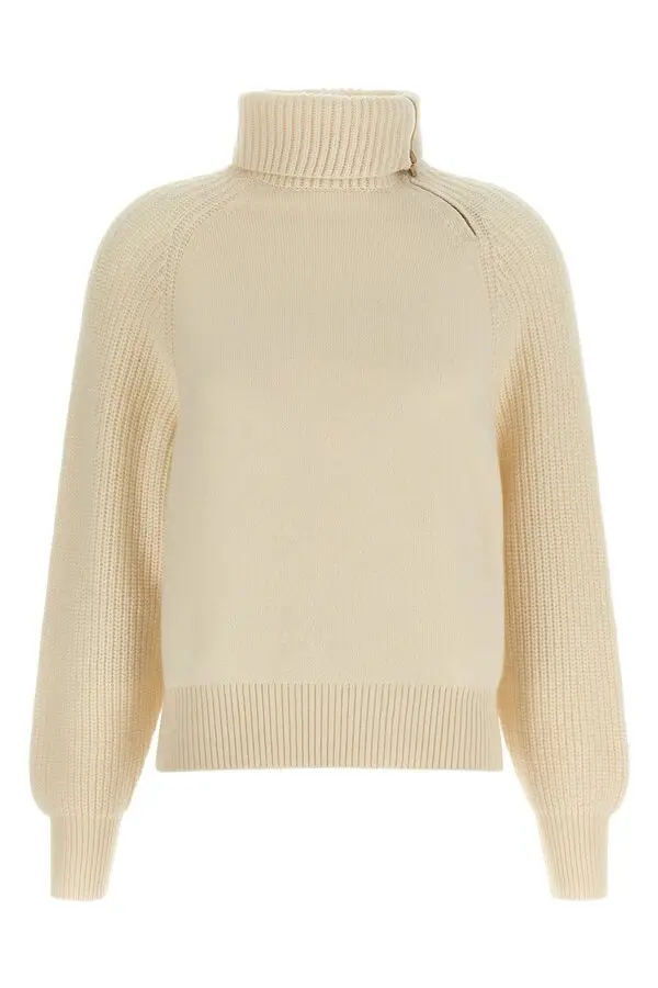 Agnona High Neck Sweater With Zip