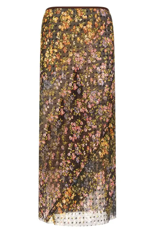 Dries Van Noten Floral 'sati' Skirt