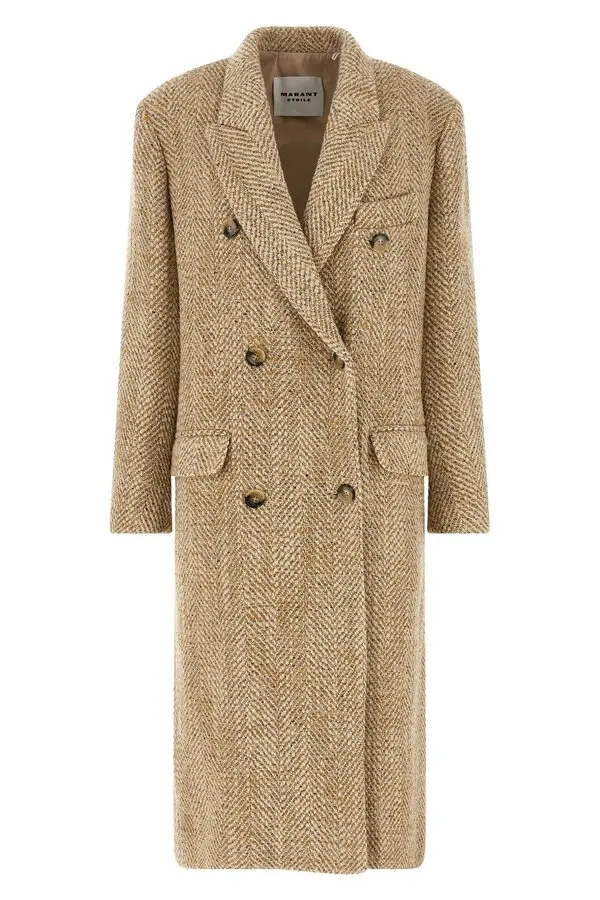 MARANT ETOILE Pilda' Double-breasted Coat - Beige