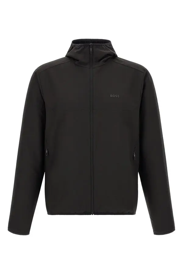 Hugo Boss Litewear' Hooded Jacket - Black