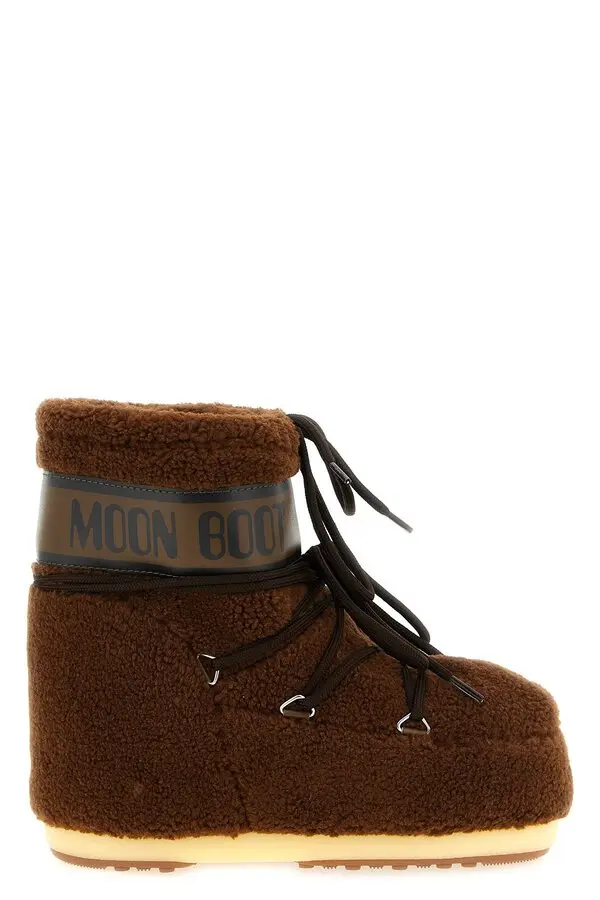 Moon Boot Icon Low Fleece Ankle Boots - Brown