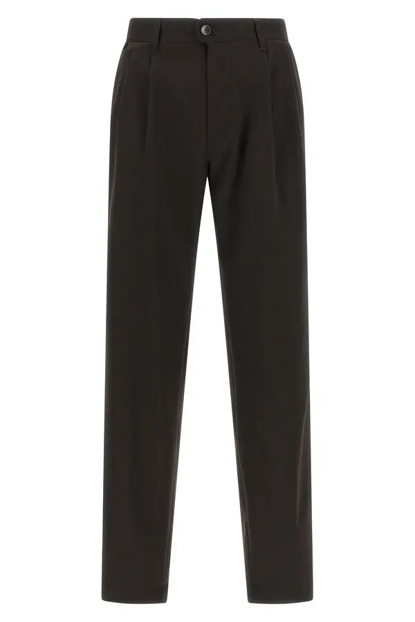 Incotex Pants With Pleats - Brown