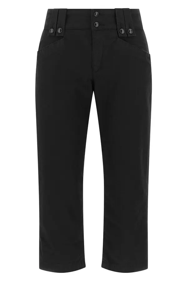 Isabel Marant Étoile Capri 'berna' Pants With Buttons - Black
