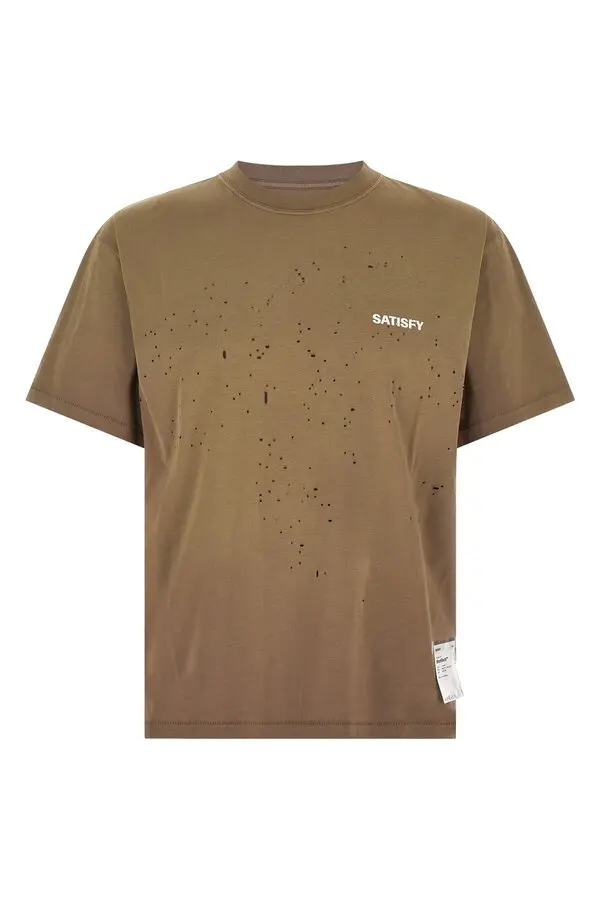 Satisfy Openwork T-shirt - Brown