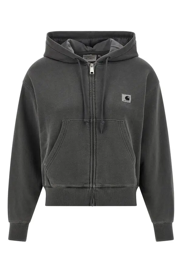 Carhartt Work In Progress Nelson Zip Up Hoodie - Gray
