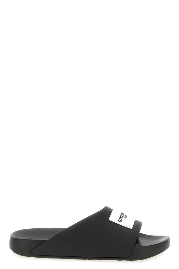 Givenchy Label' Mules - Black