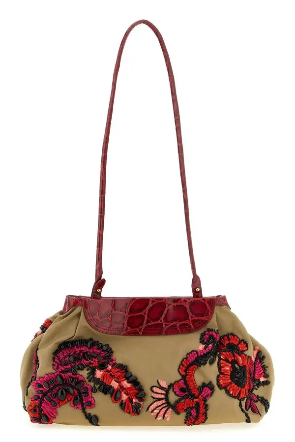 Dries Van Noten Embroidery Clutch - Multi