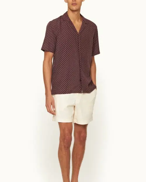 Orlebar Brown Maitan Relaxed-fit Shirt - Damson