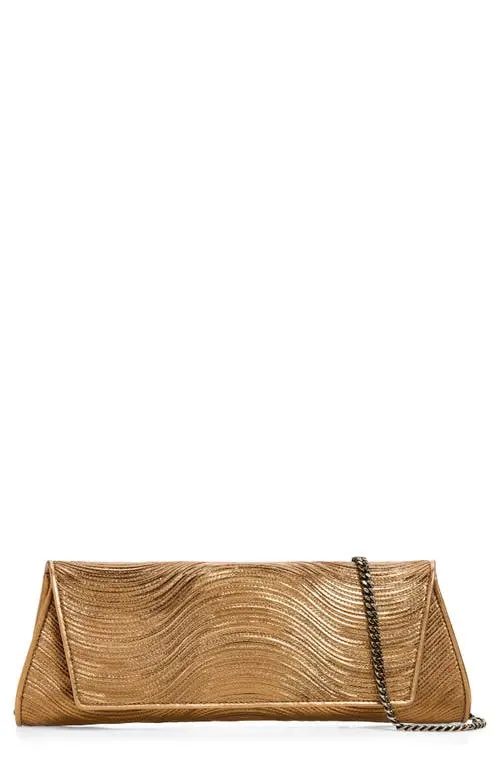 Akris Anouk Leather East/west Clutch - Broncegold