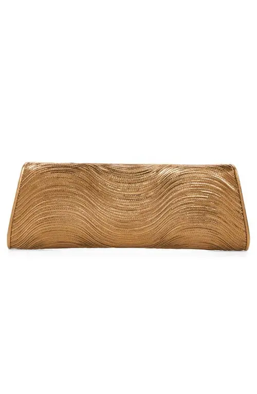 Akris Anouk Leather East/west Clutch - Broncegold