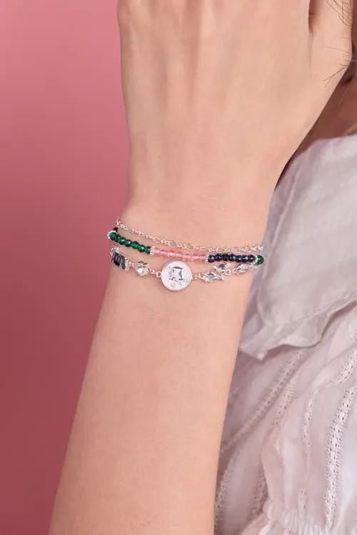 ALEX AND ANI American Girl® Addy 3 Row Bolo Bracelet