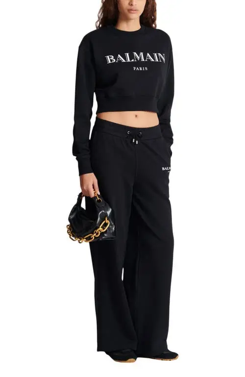 Balmain Printed Crew-neck Sweatshirt
