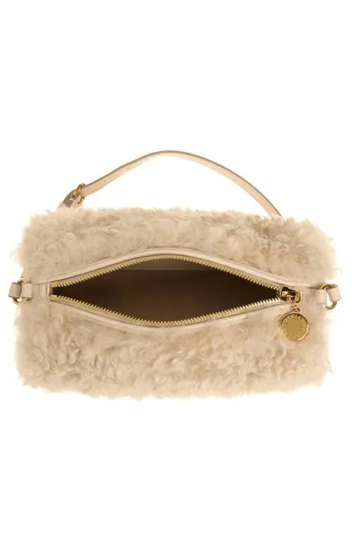 Stella McCartney Logo Faux Fur Bracelet Pouch