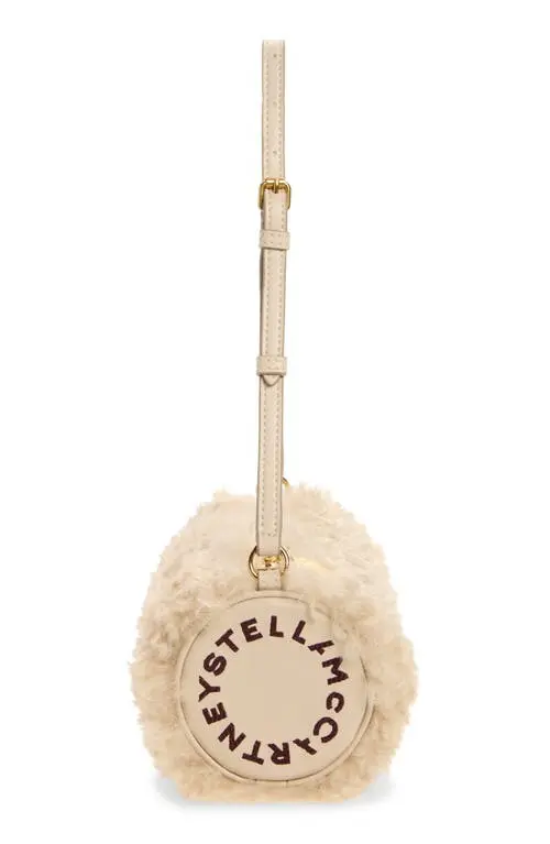 Stella McCartney Logo Faux Fur Bracelet Pouch
