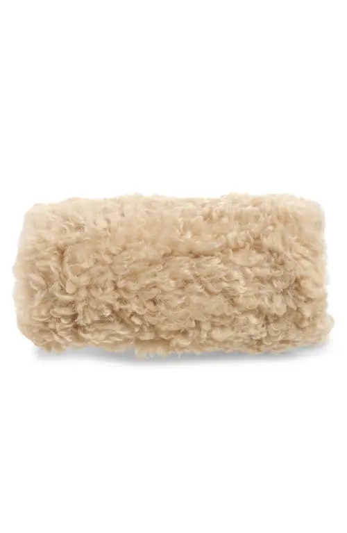 Stella McCartney Logo Faux Fur Bracelet Pouch
